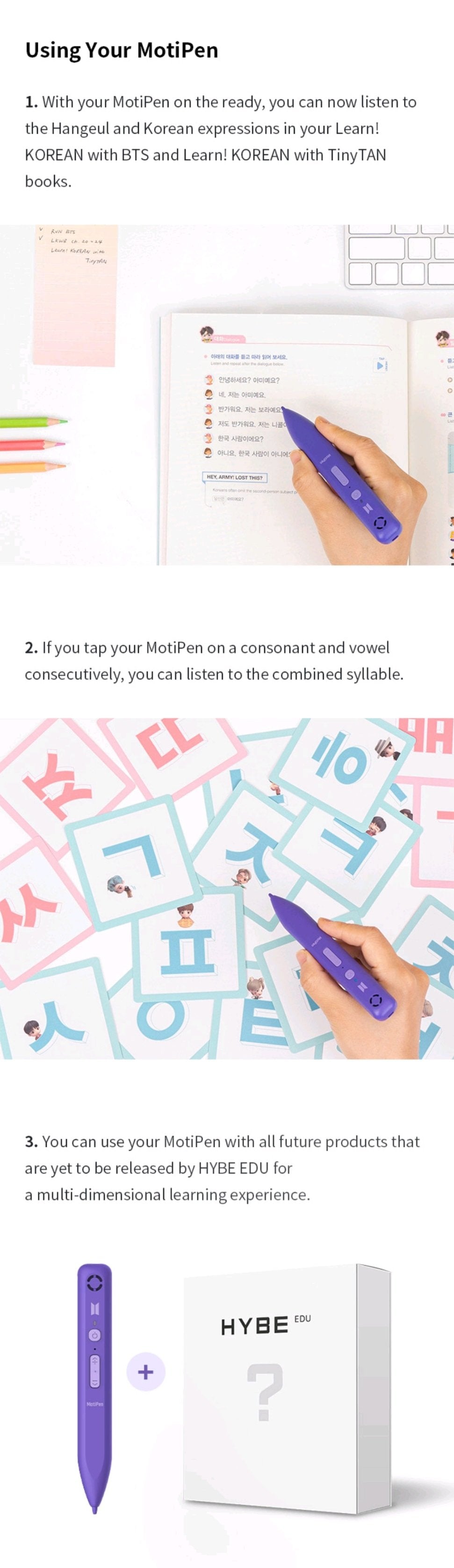 BTS - LEARN KOREAN WITH BTS BOOK / MOTIPEN ONLY | COKODIVE